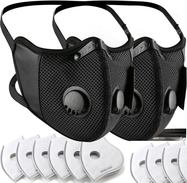 Dust Mask, Reusable Breathable Comfortable Sport Safety Work Mask with ...